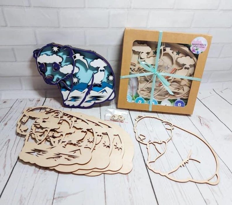 3D Layered Svg File, Laser Cut Files for Cnc and Cricut, Svg Dxf Cdr Ai ...