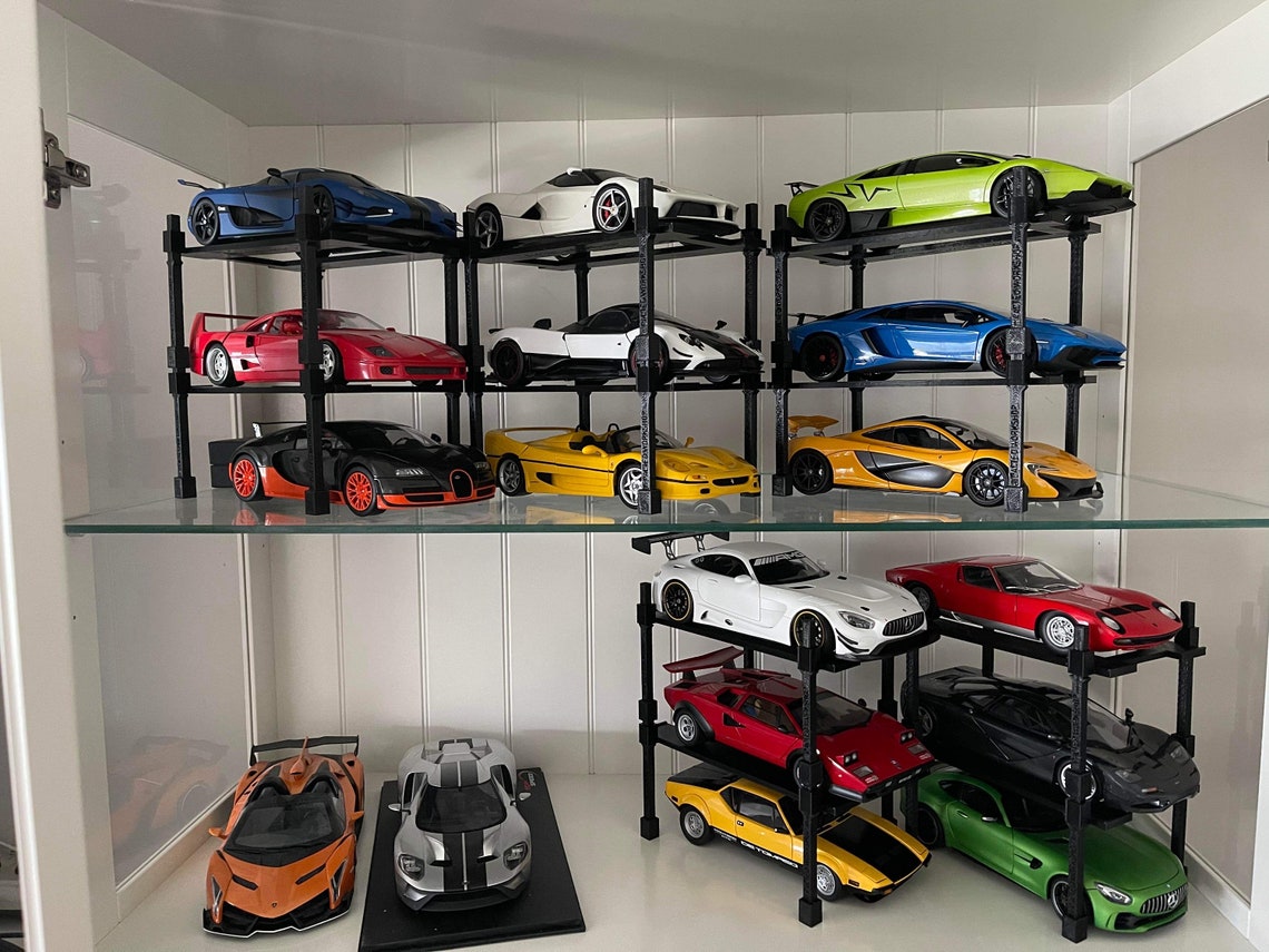 1:18 (1/18) Car Lifts Stackable / Diorama / Diecast Resin Model Cars ...