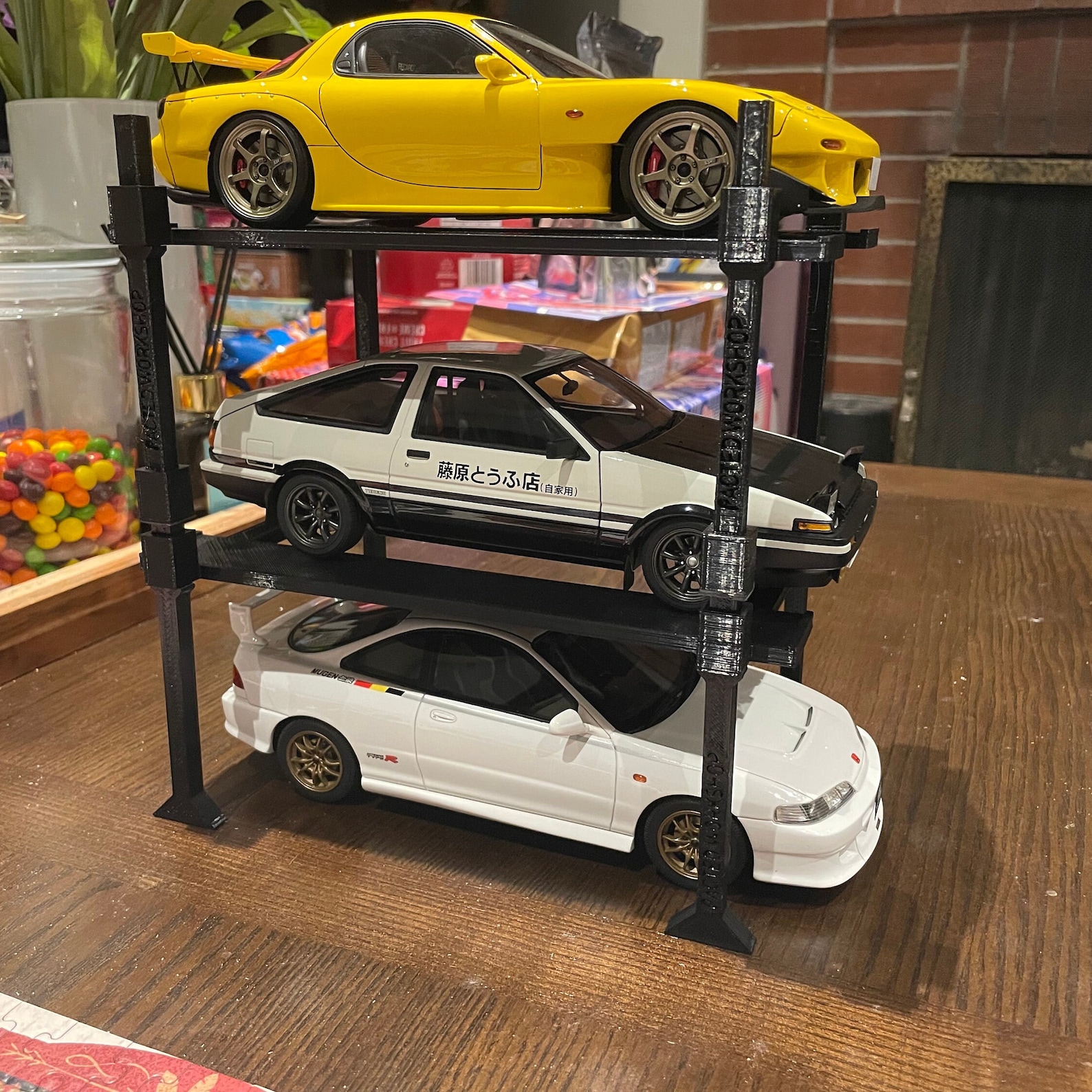 1:18 (1/18) Car Lifts Stackable / Diorama / Diecast Resin Model Cars ...
