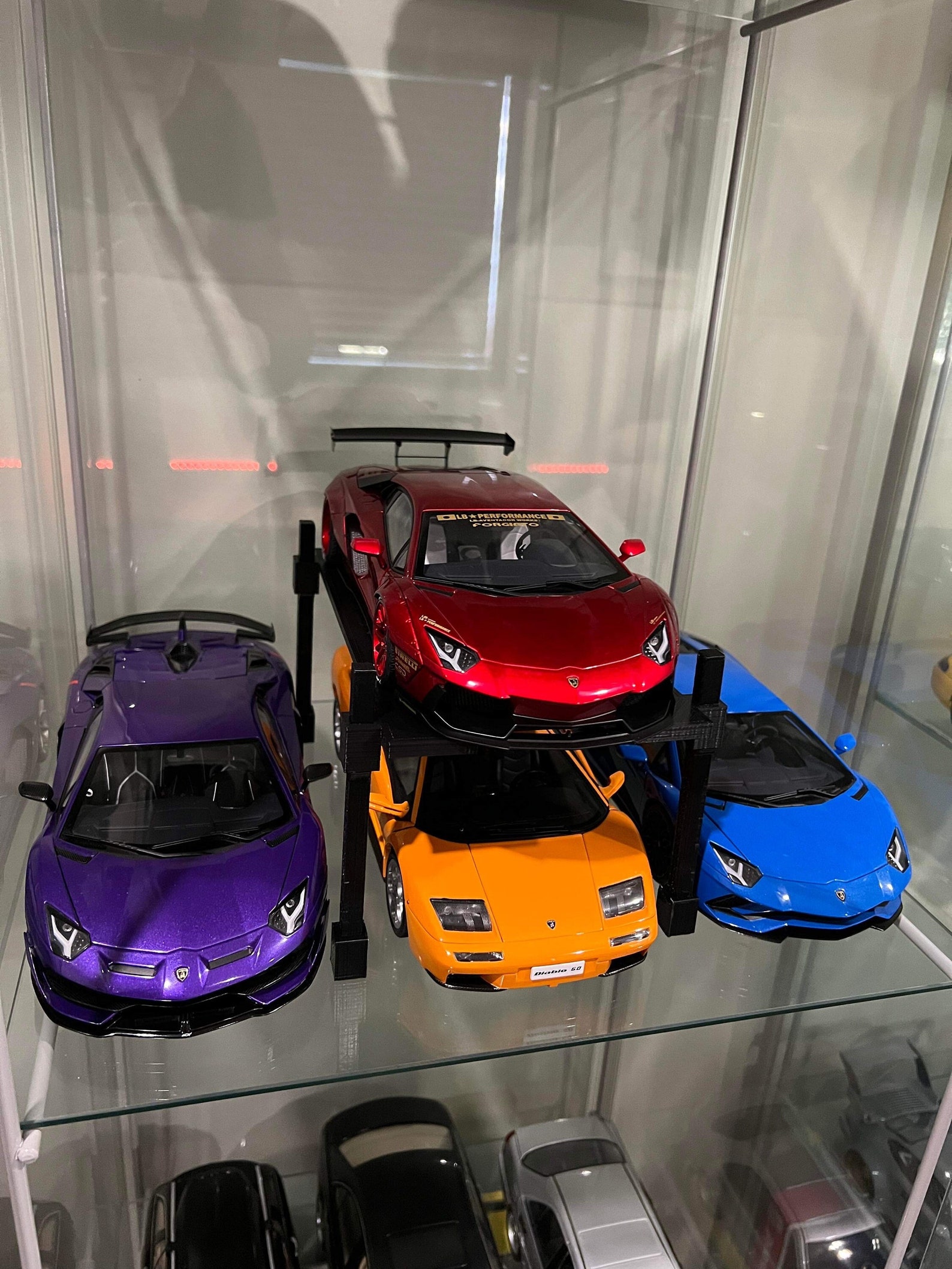 1:18 Scale Car Lift, Stackable Diorama Garage Accessory - Etsy