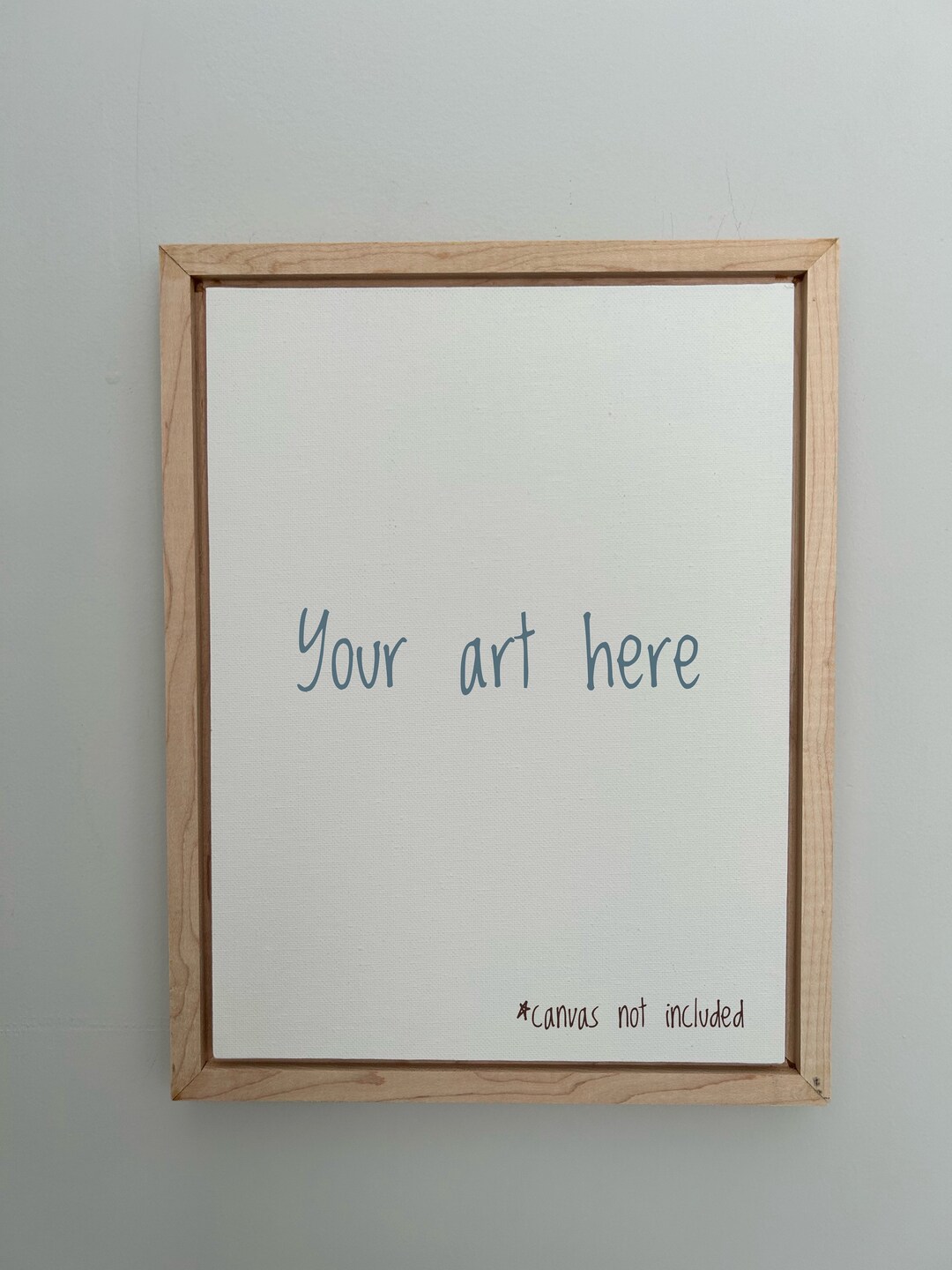 Floater Frames Custom Frame / Handmade Frame Canvas Panels Walnut ...