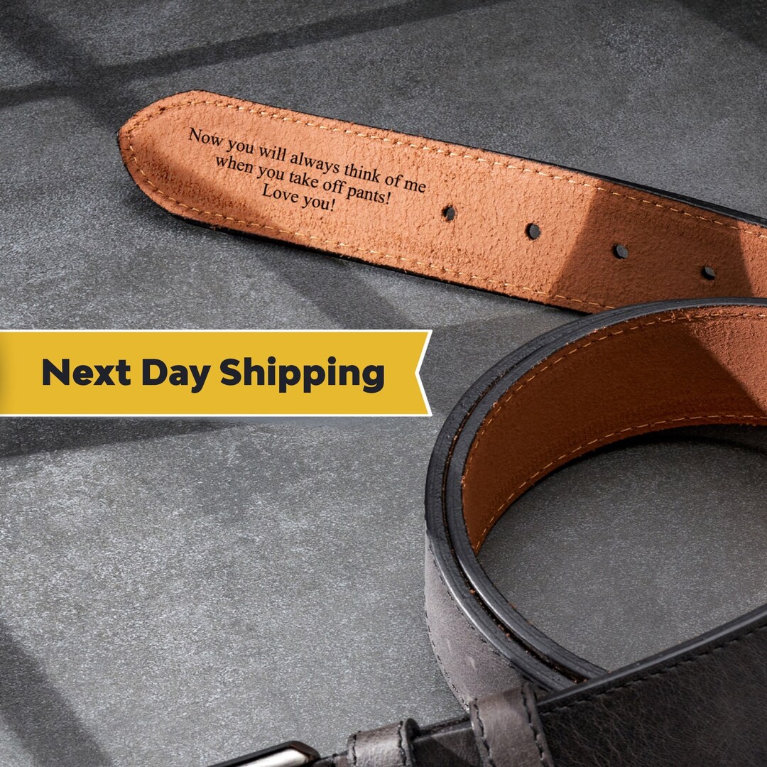 Customizable Belt for Him Fun Gift Idea, Leather Belt for Anniversary ...