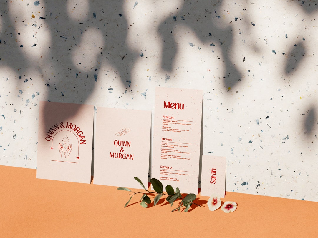 Victoria Wedding Suite Template Canva - Etsy