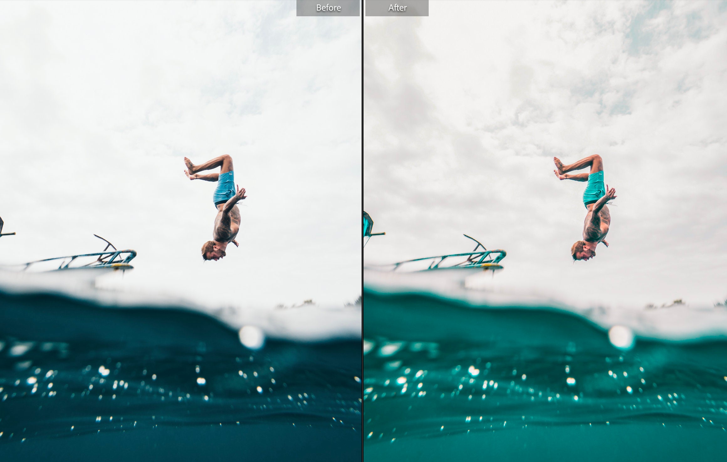 8 Summer Presets Lightroom Blue Tones Instagram Travel Filters VSCO ...