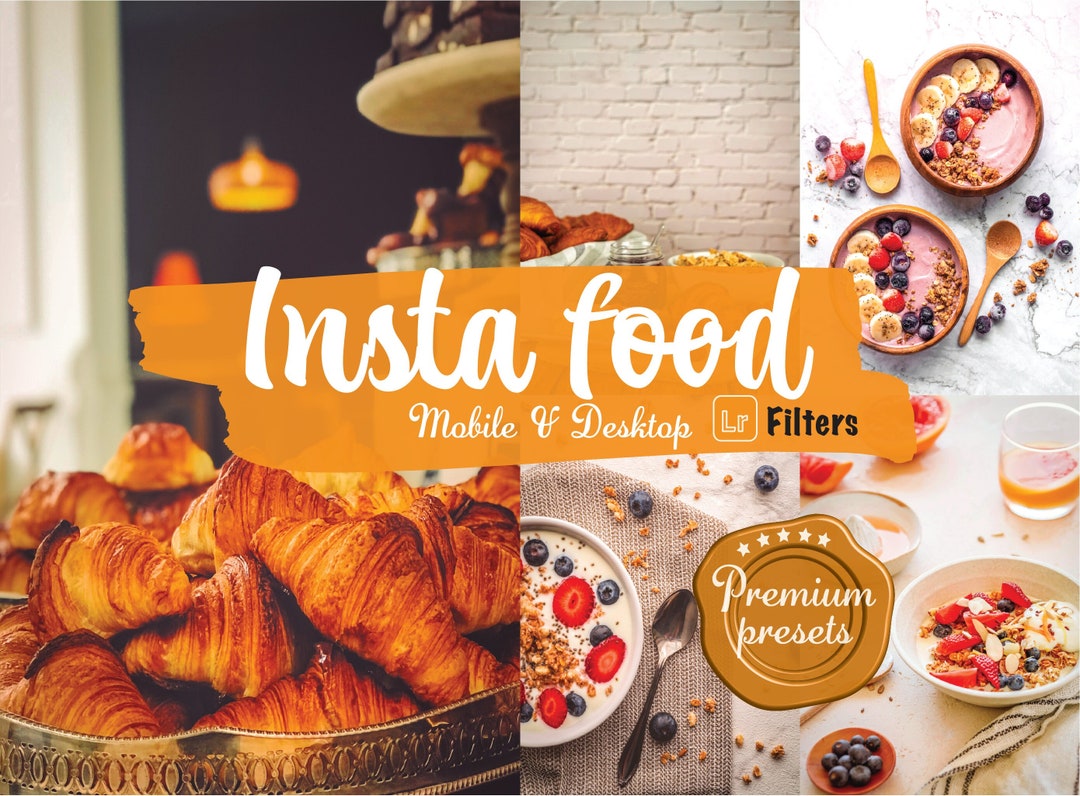 10 Insta Food Lightroom Presets Food Filters Instagram Cooking Presets ...