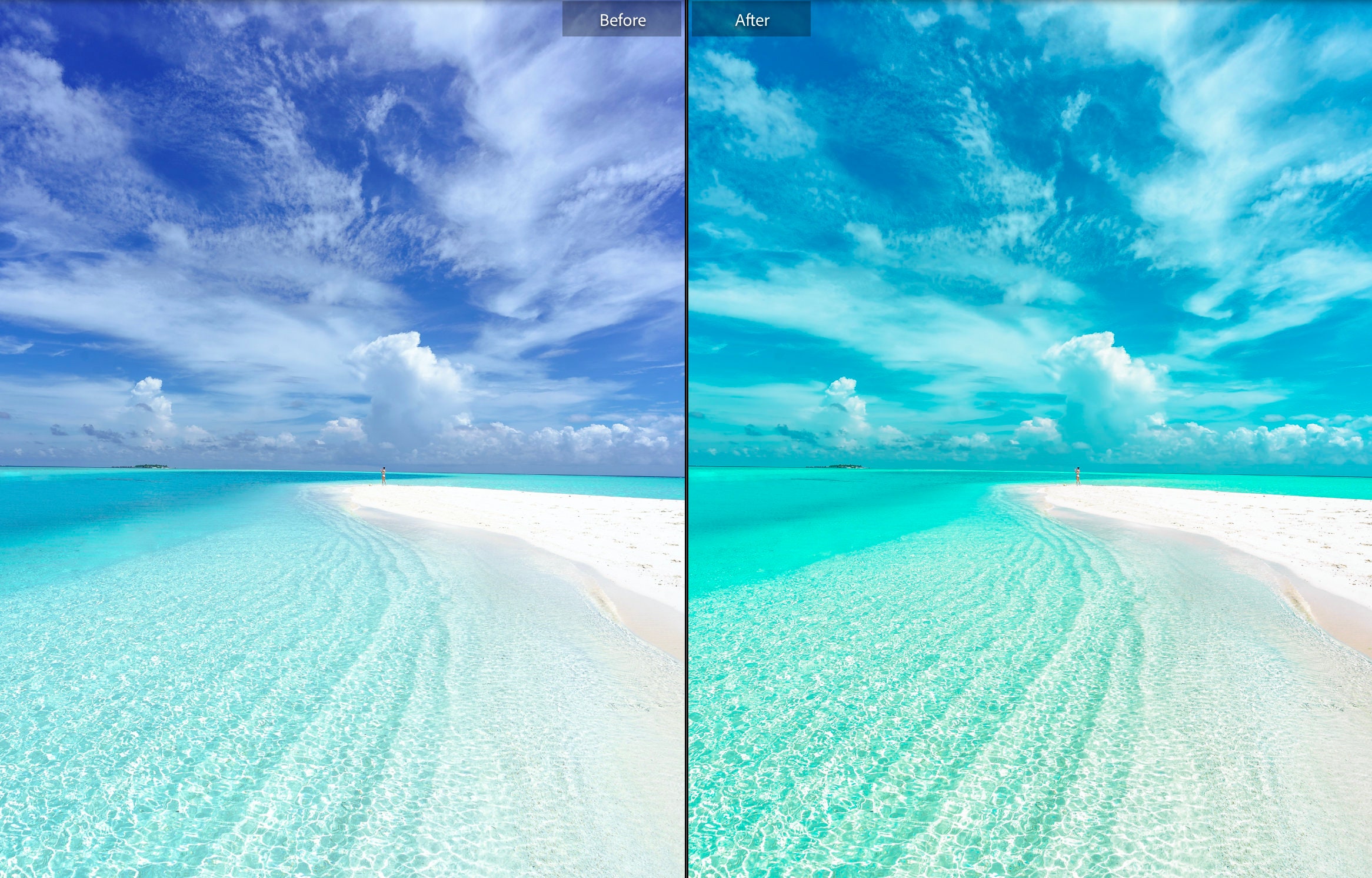 8 Summer Presets Lightroom Blue Tones Instagram Travel Filters Presets ...