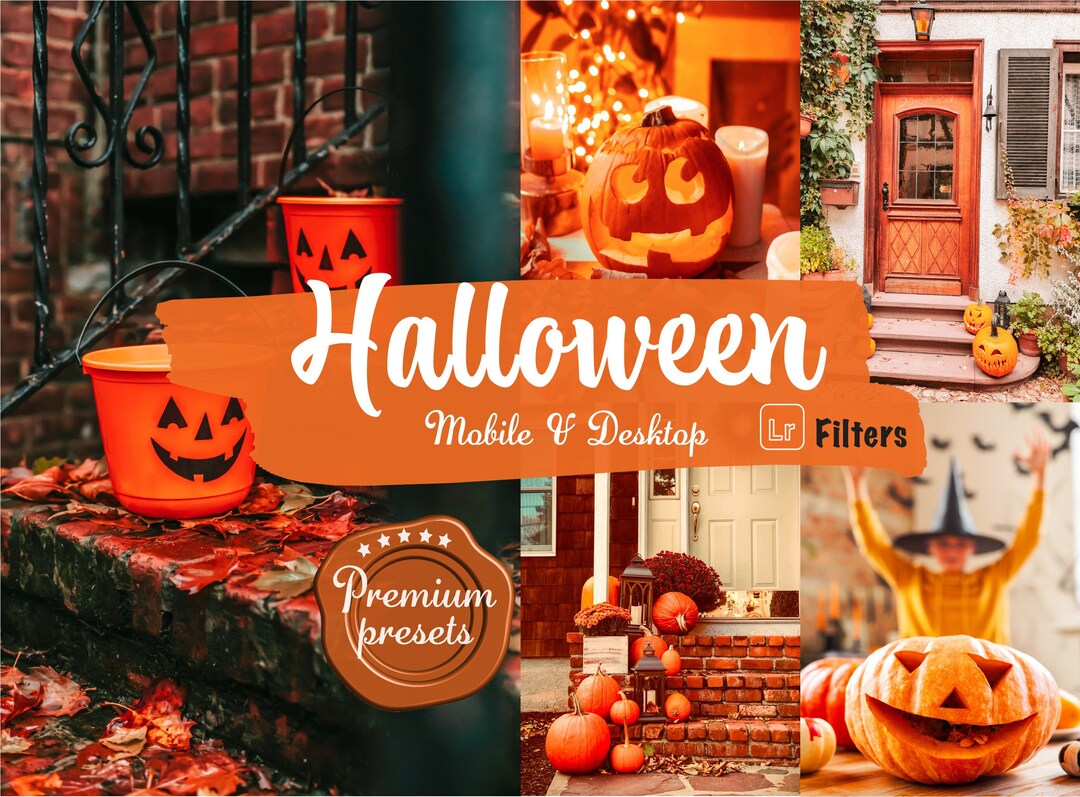 10 Halloween Presets Lightroom Pumpkin Filters Instagram Autumn Presets ...