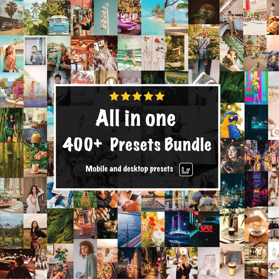 400 Lightroom Presets Bundle, Mobile and Desktop Filters for Instagram ...