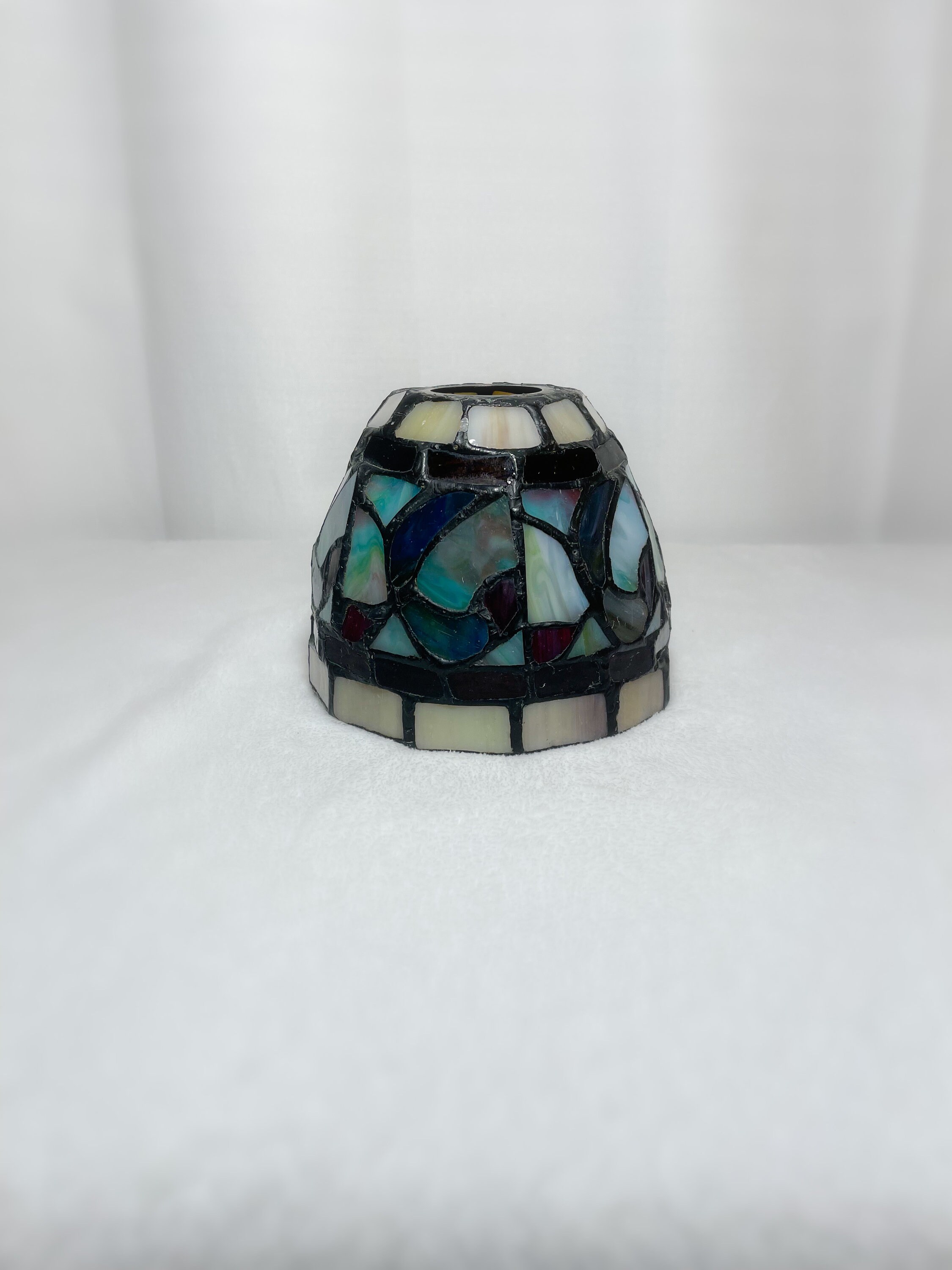 Beautiful Stained Glass Shade/light Fixture - Etsy