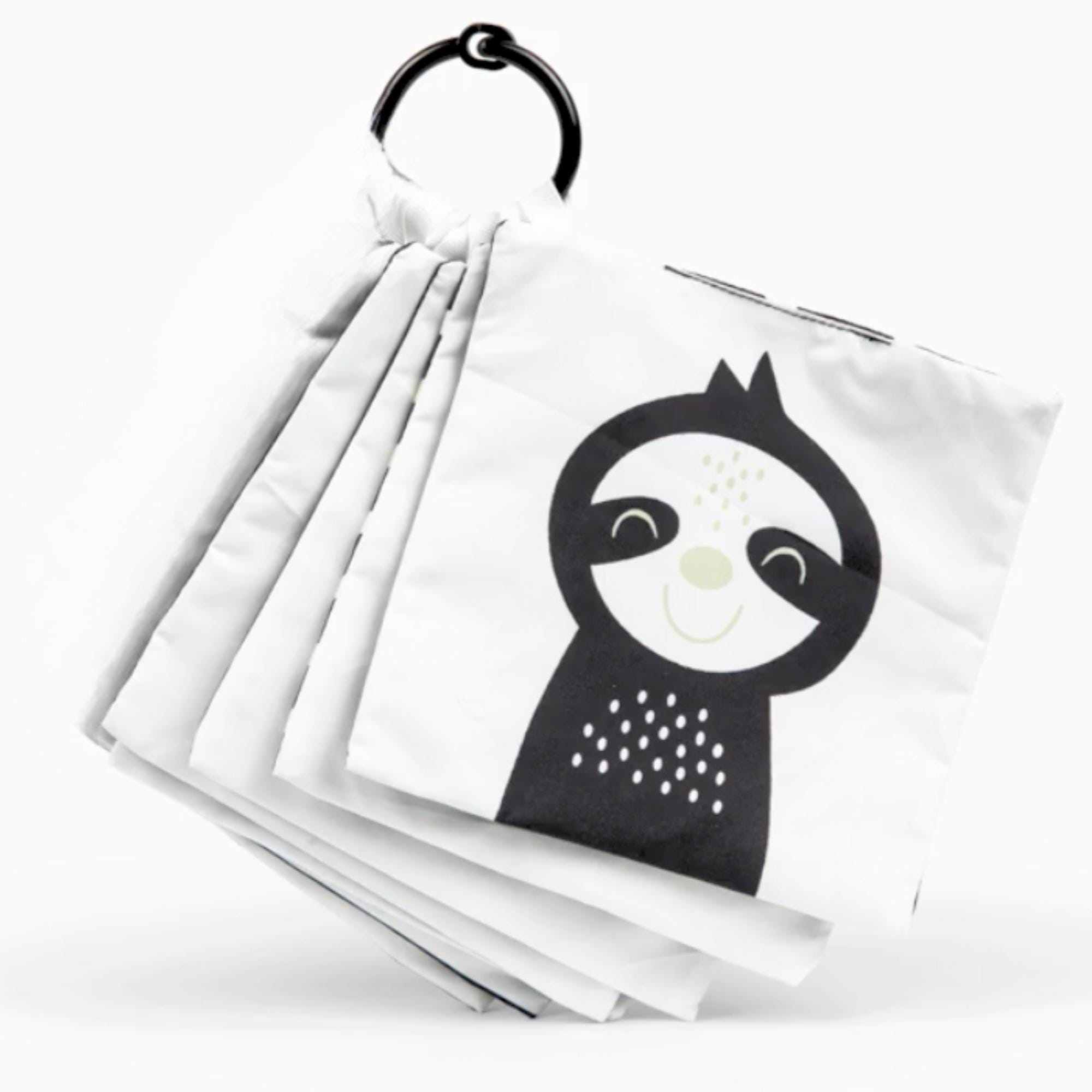 Set of 5 Hanging Baby Crinkle Paper Tissues W/ Ring - High Contrast ...