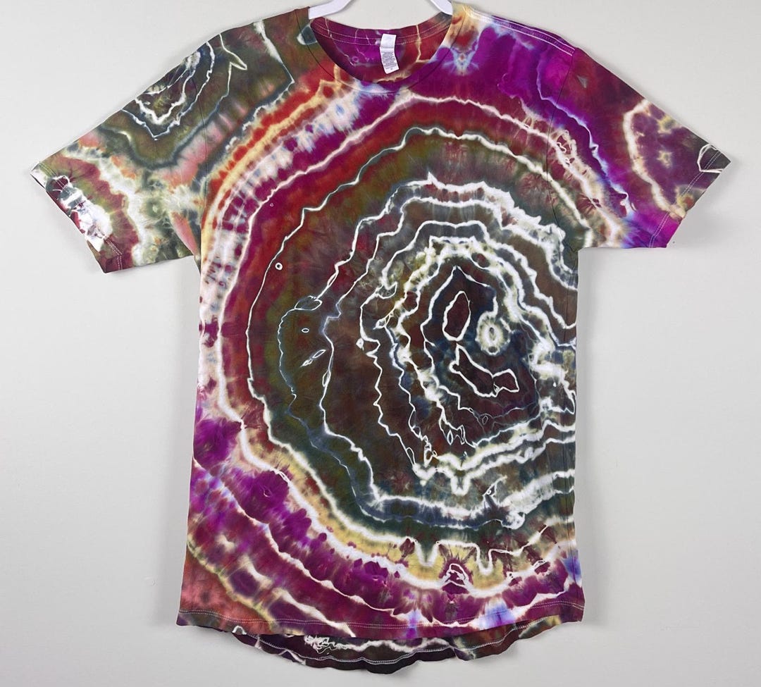 Adult Medium Handmade Geode Tie Dye T-shirt, Tie Dye Shirt, Short Sleeve Tee - Etsy