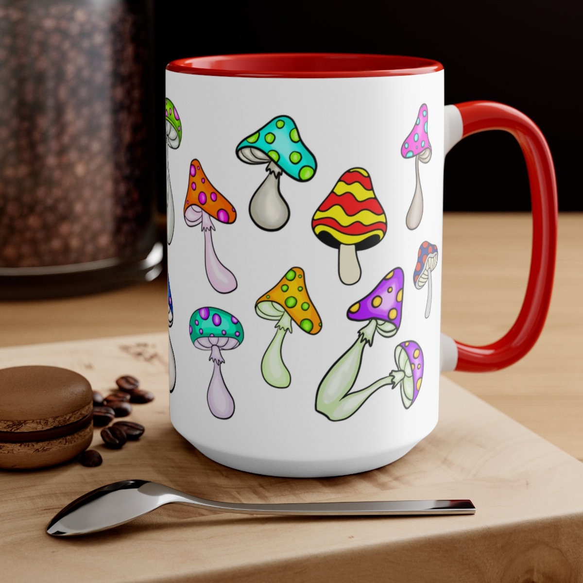 Magic Mushrooms Mug, Psychedelic Mug, Trippy Mug, Ceramic Mug 11 Oz 15 ...