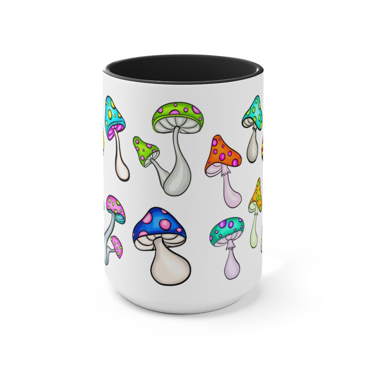 Magic Mushrooms Mug, Psychedelic Mug, Trippy Mug, Ceramic Mug 11 Oz 15 ...