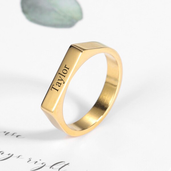 Engraved Ring - Etsy