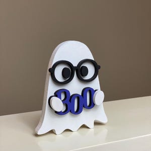 Halloween 3D Layered Wooden Ghost Family Shelf Sitter,hand Painted ...