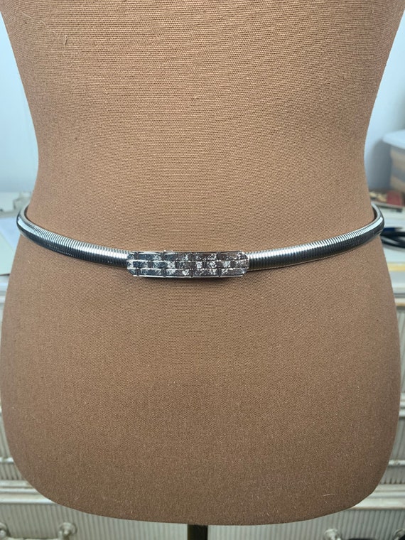 Vintage 1980s stretchy metal - Gem