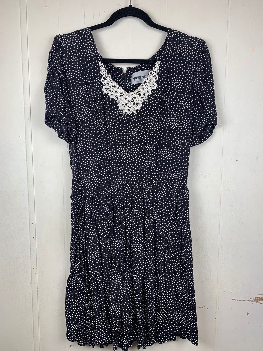 Madison Wells Collection Black & White Dress - Etsy