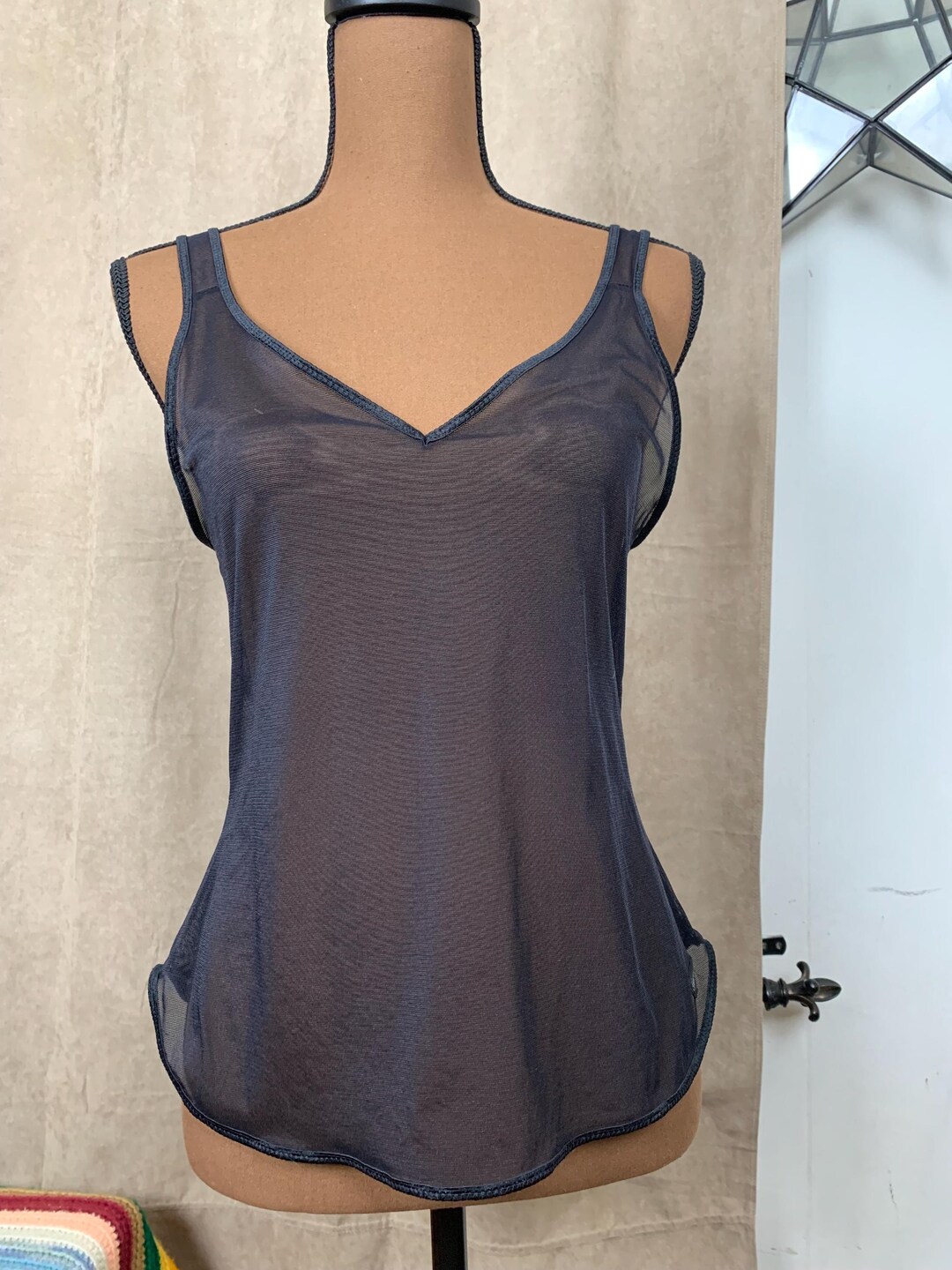 Guess Black Sheer Camisole Vintage 2000 - Etsy