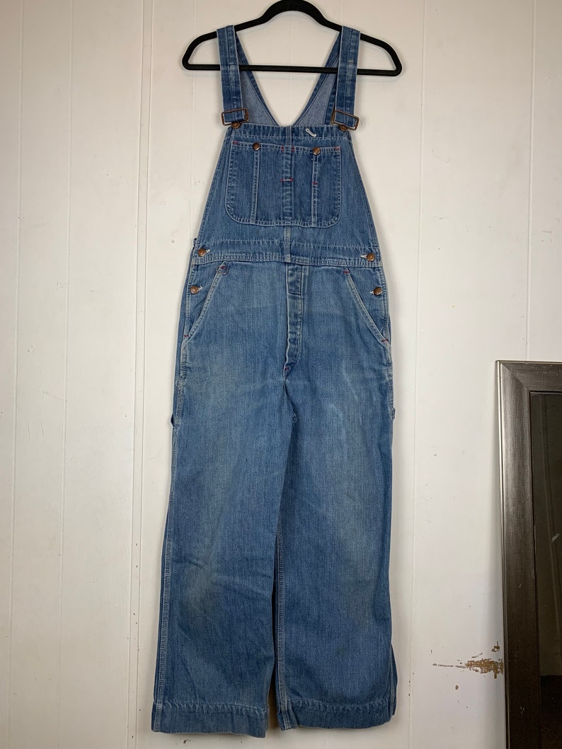 Big Mac Square Bak Denim Overalls - Etsy