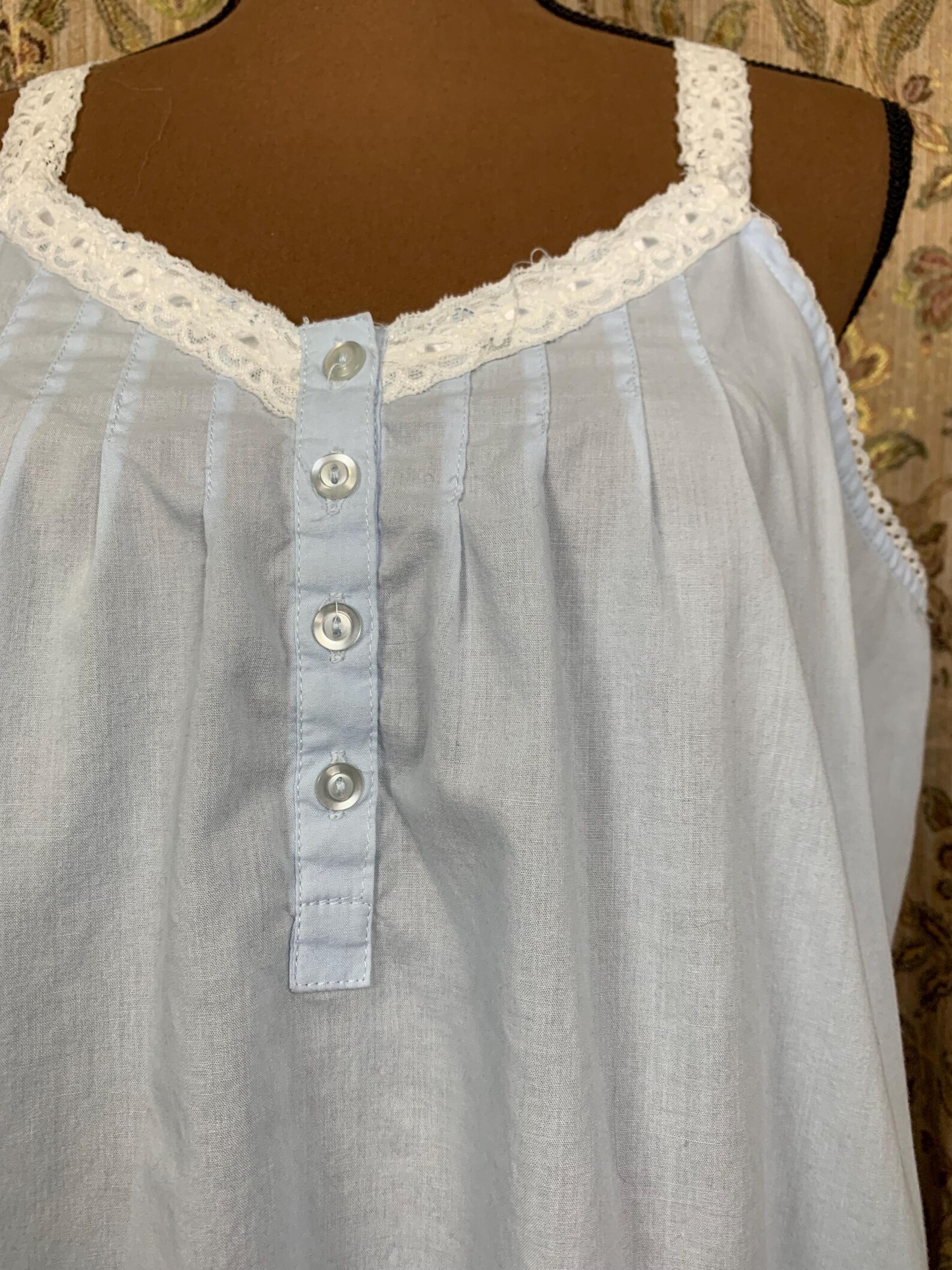 CW Classics Vintage 80s Powder Blue Night Dress - Etsy