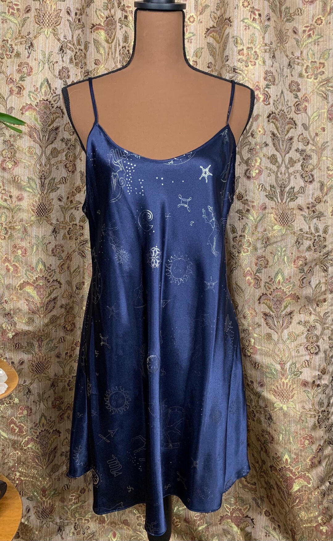 Katherine Bishop Satin Astrology Nightie and Robe Set - Etsy