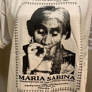 Maria Sabina Priestess of the Mushrooms Vintage 90s Tshirt - Etsy
