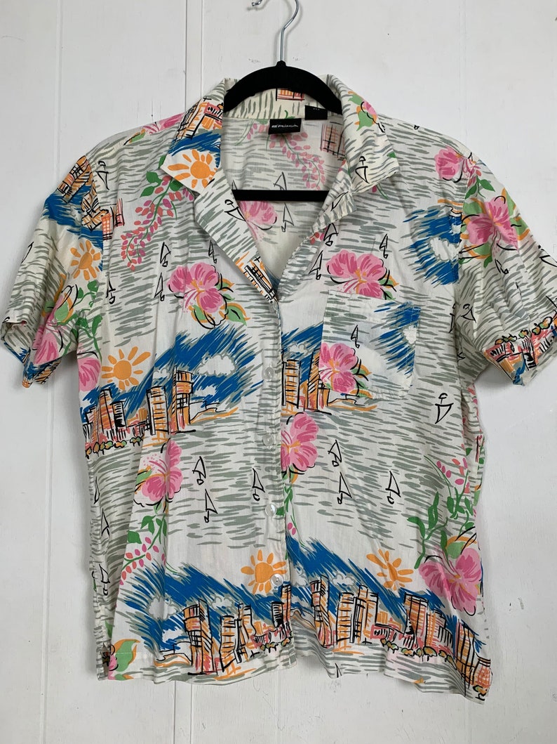 Erika Colorful Button Up - Etsy