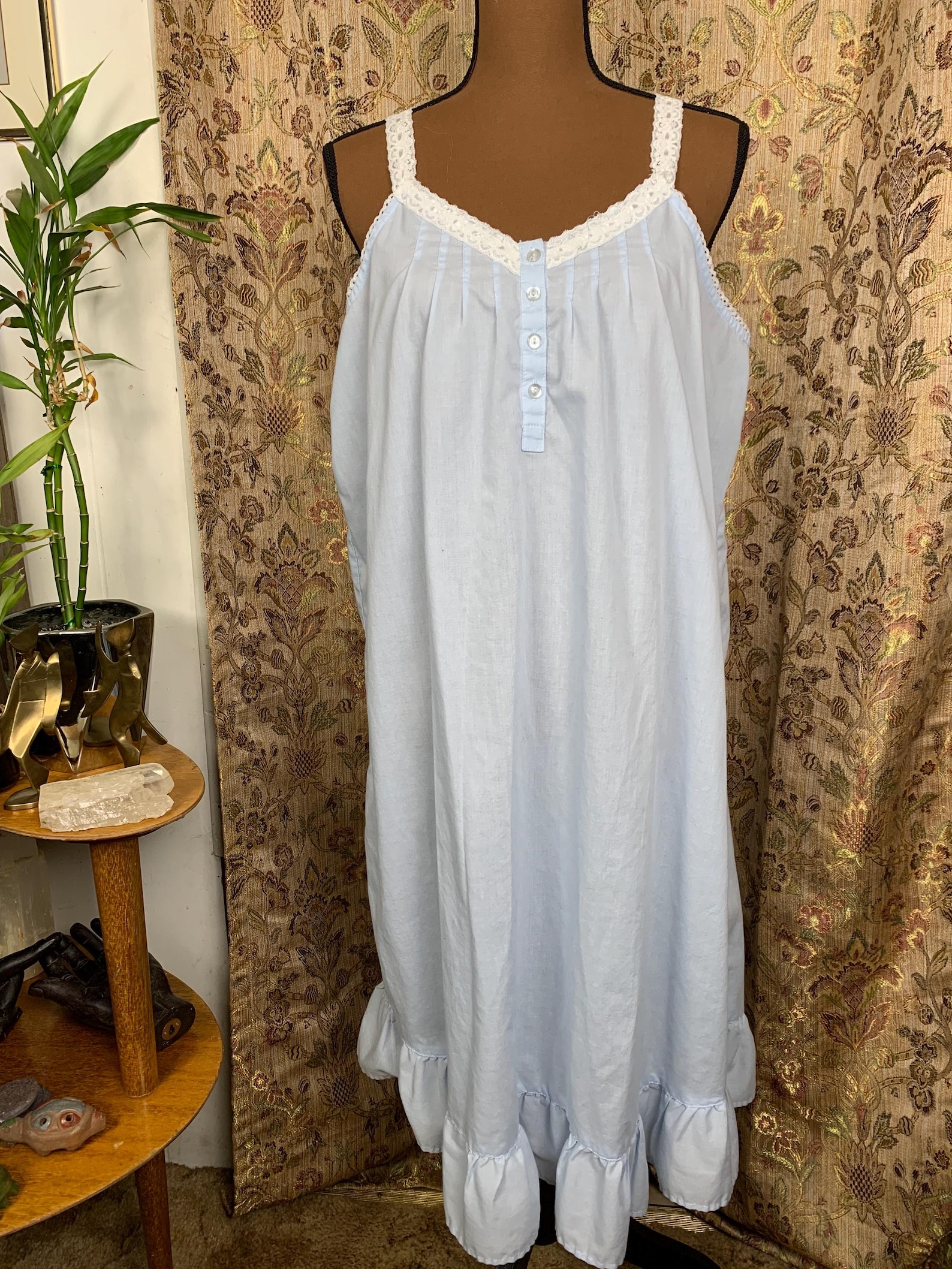 CW Classics Vintage 80s Powder Blue Night Dress - Etsy