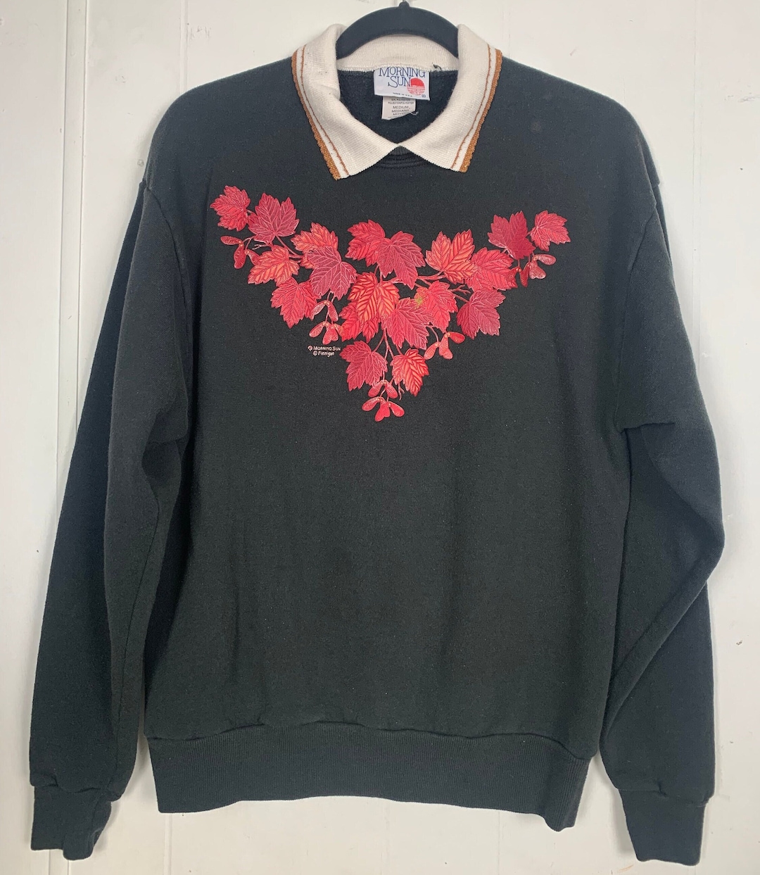 Morning Sun Autumnal Collared Crewneck Sweatshirt - Etsy