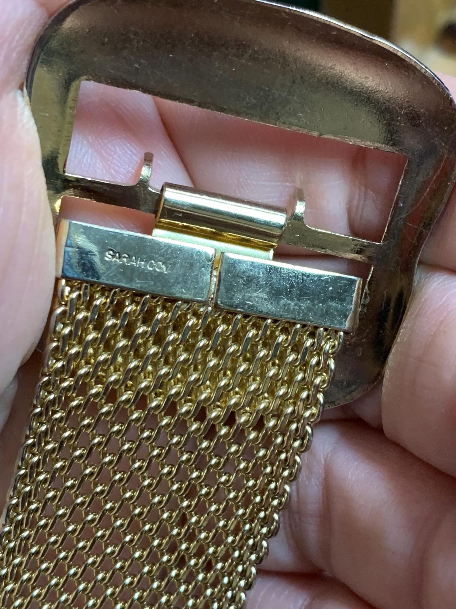 Sarah Coventry Gold Metal Mesh Belt - Etsy