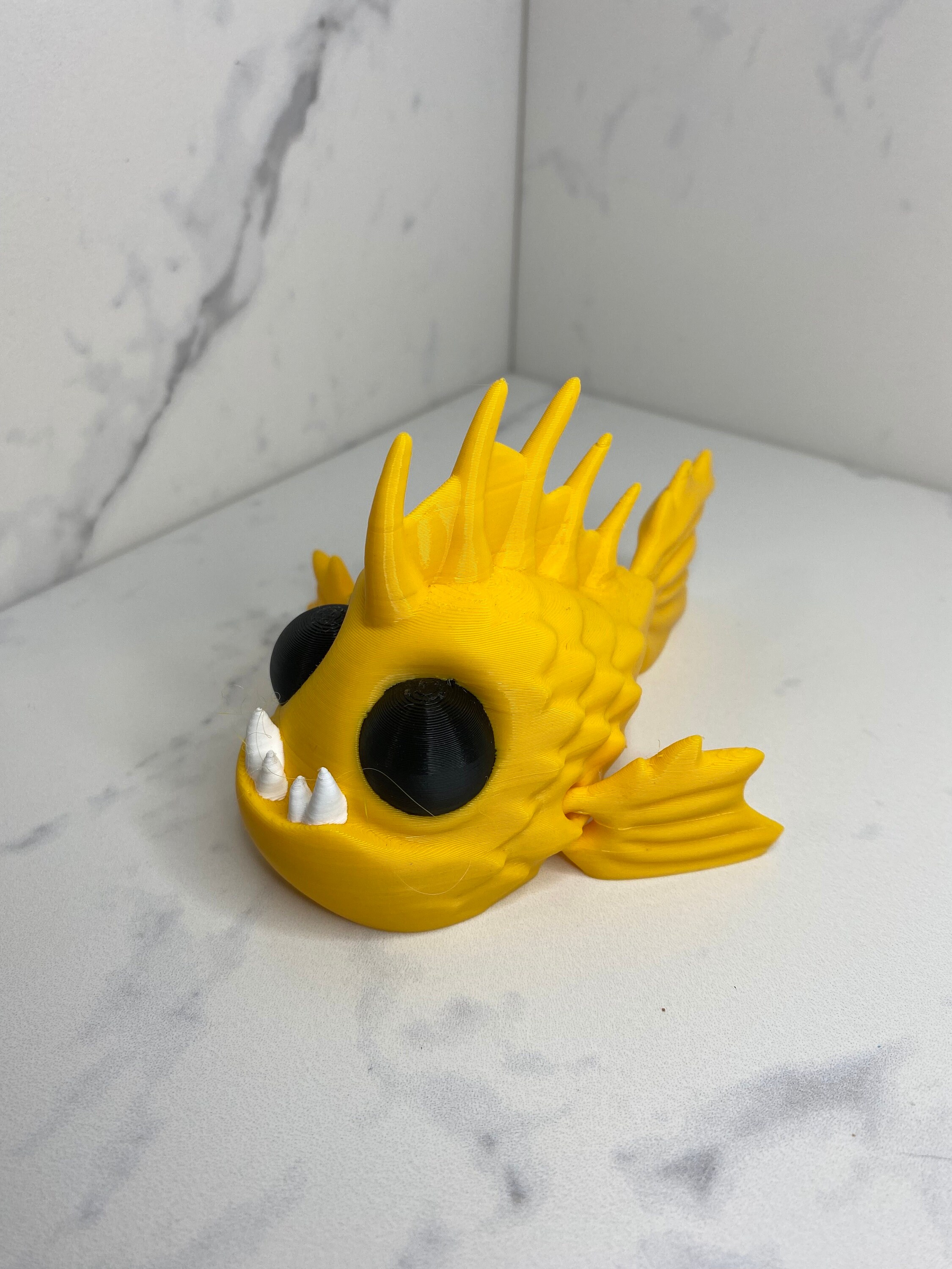 3D Printed Moss Eater Fish, Piranha, Fidget, Decor - Etsy