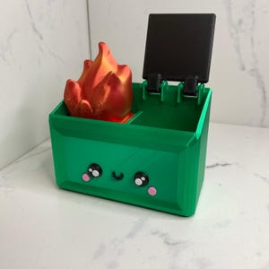 3D Printed Dumpster Fire Desk Decor: Silly Desk Figurine - Etsy