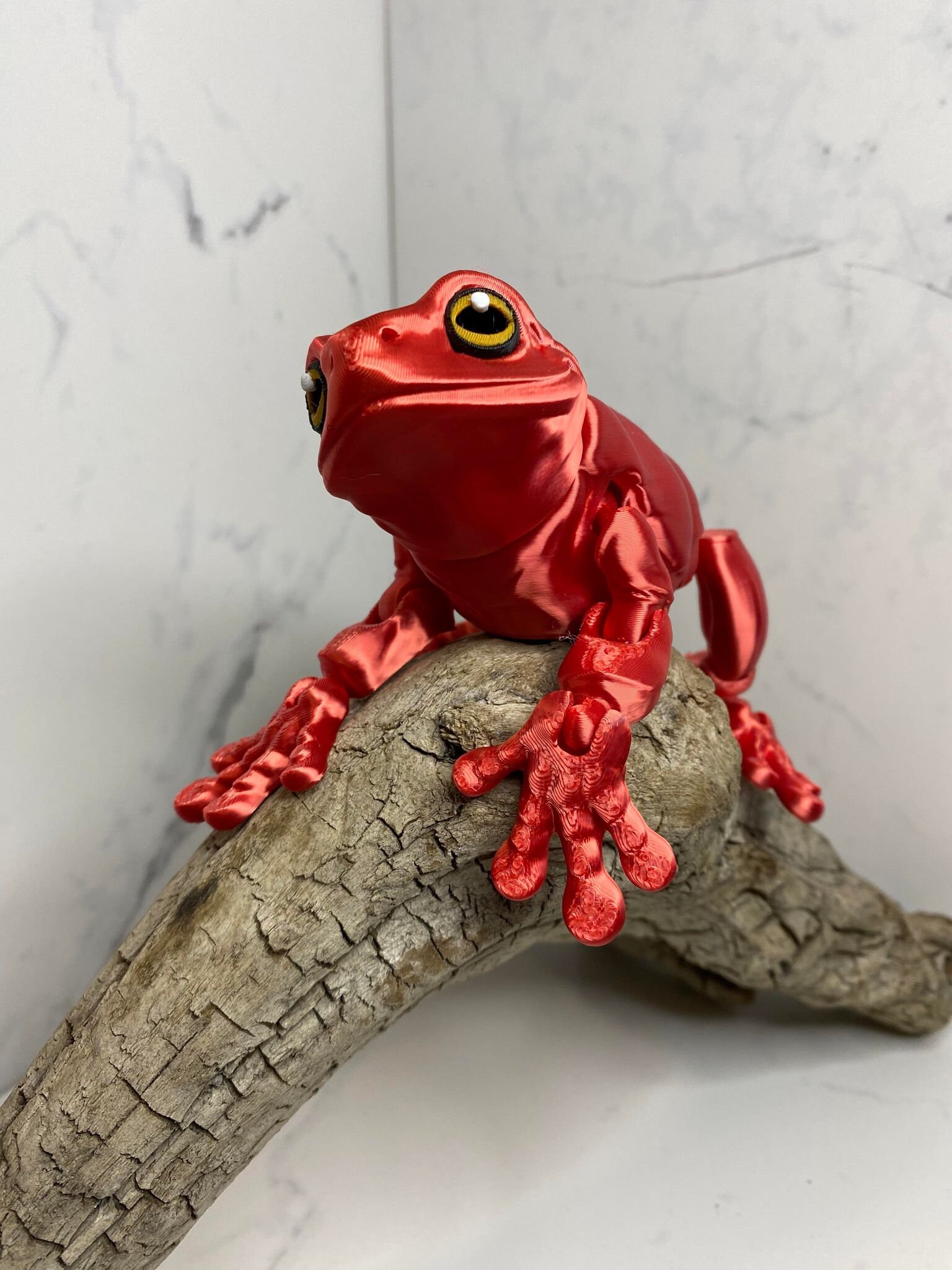 3D Printed Fully Articulating Frog Fidget/ Sensory Toy, Posable ...