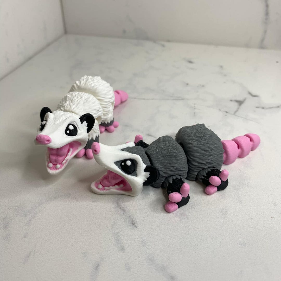 3D Printed Mini Opossum Fidget! Travel Buddy! - Etsy