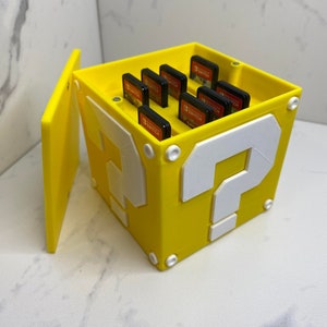 3D Printed Super Mario Question Block: Nintendo Switch Game Storage - Etsy