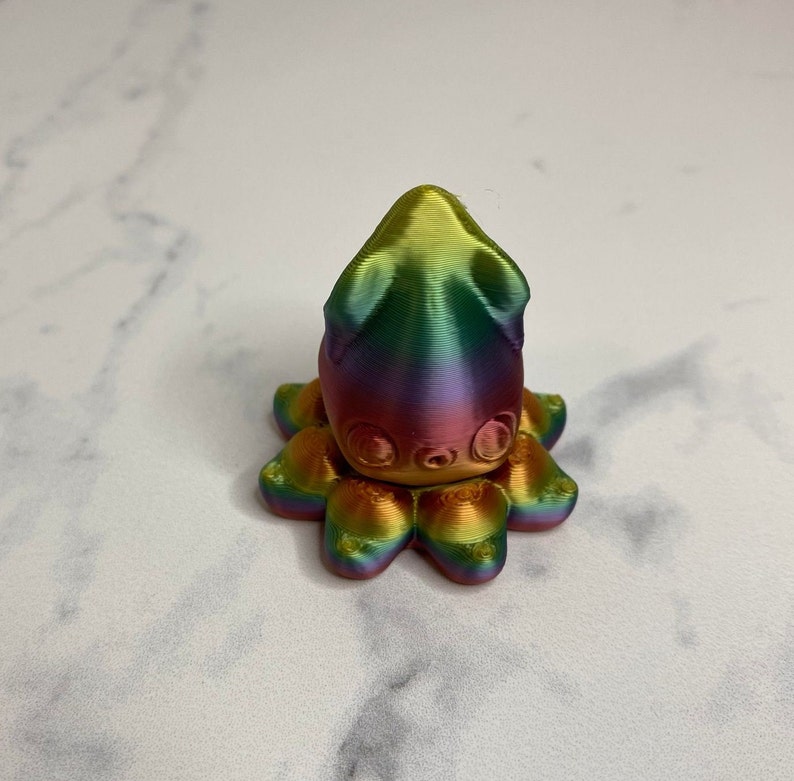 3D Printed Octopus, Squid, Fun Fidget Spinner - Etsy