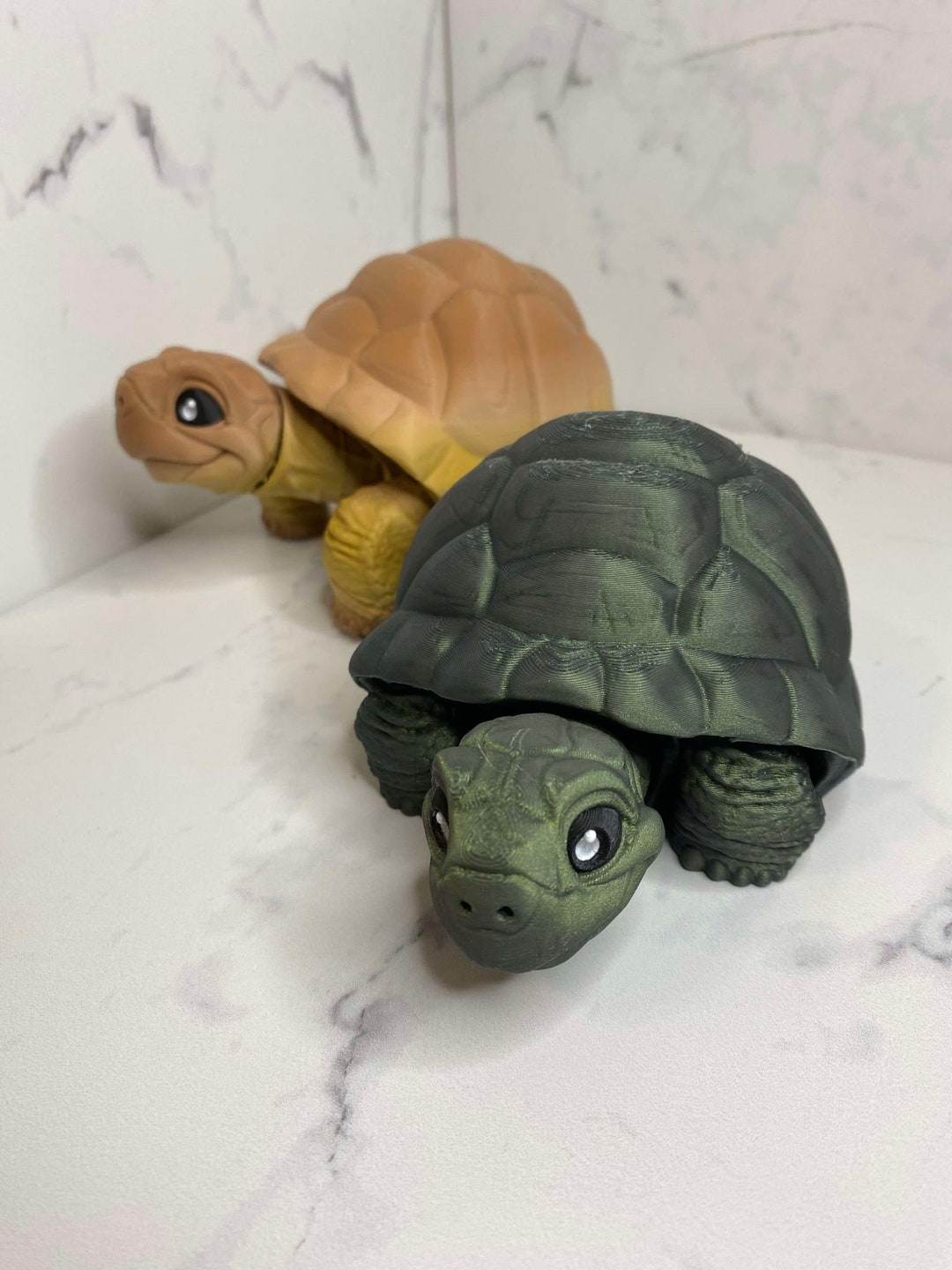 3D Printed Articulating Tortoise, Fidget Toy, Sensory Toy, Animal Decor ...