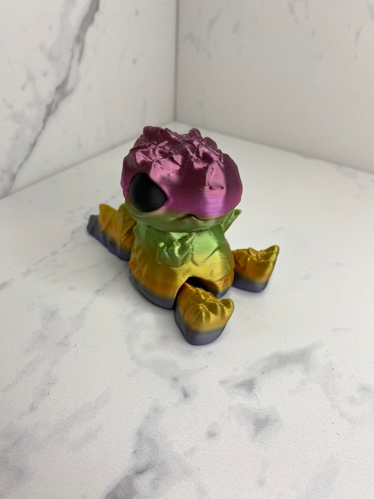 3D Printed T-rex Hatchling With Articulating Legs and Tail Caution ...