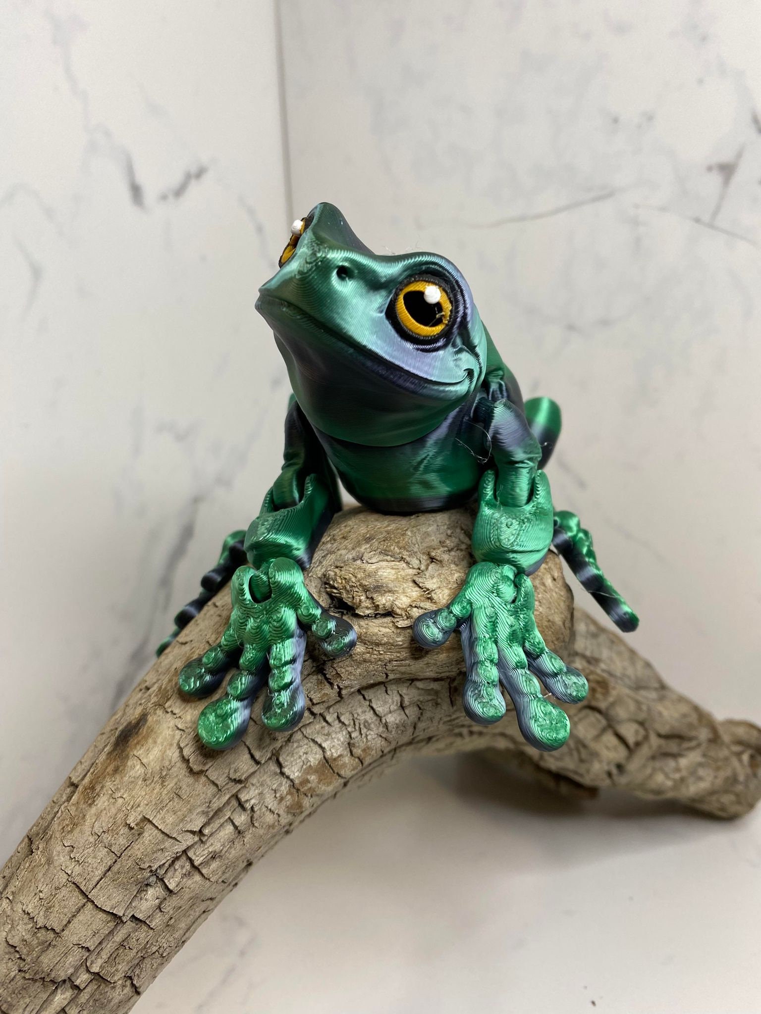 3D Printed Fully Articulating Frog Fidget/ Sensory Toy, Posable ...