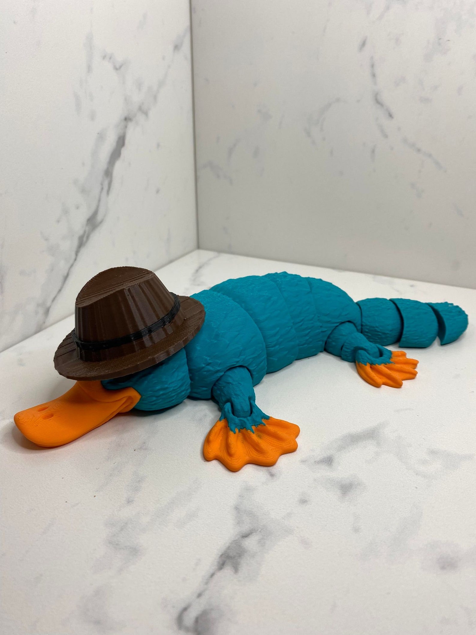 Perry the Platypus 3D Printed Articulating Figurine, Fidget, Decor, TV ...