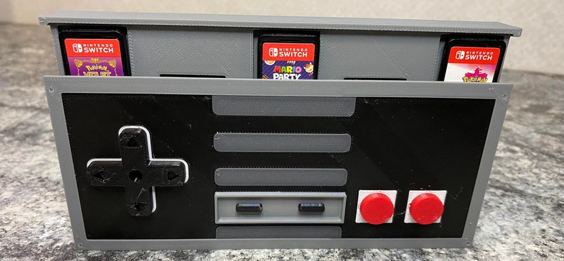 3d Printed Nintendo Switch NES Controller Game Cartridge Case, Mario ...