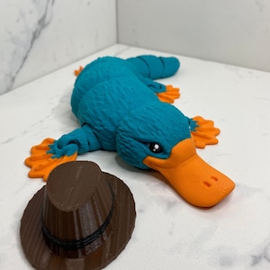 Perry the Platypus 3D Printed Articulating Figurine, Fidget, Decor, TV ...