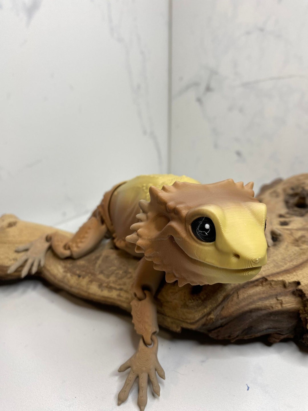 3D Printed Bearded Dragon, Fully Articulating, Fidget Toy, Vibrant ...