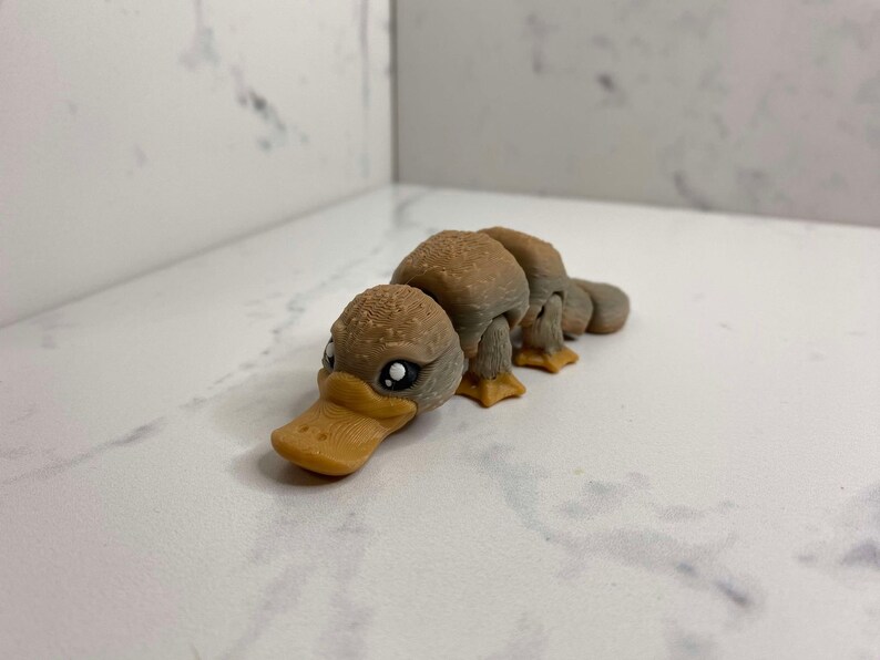 3D Printed Mini Platypus, Mini Perry the Platypus, Fidget Sensory Toy ...