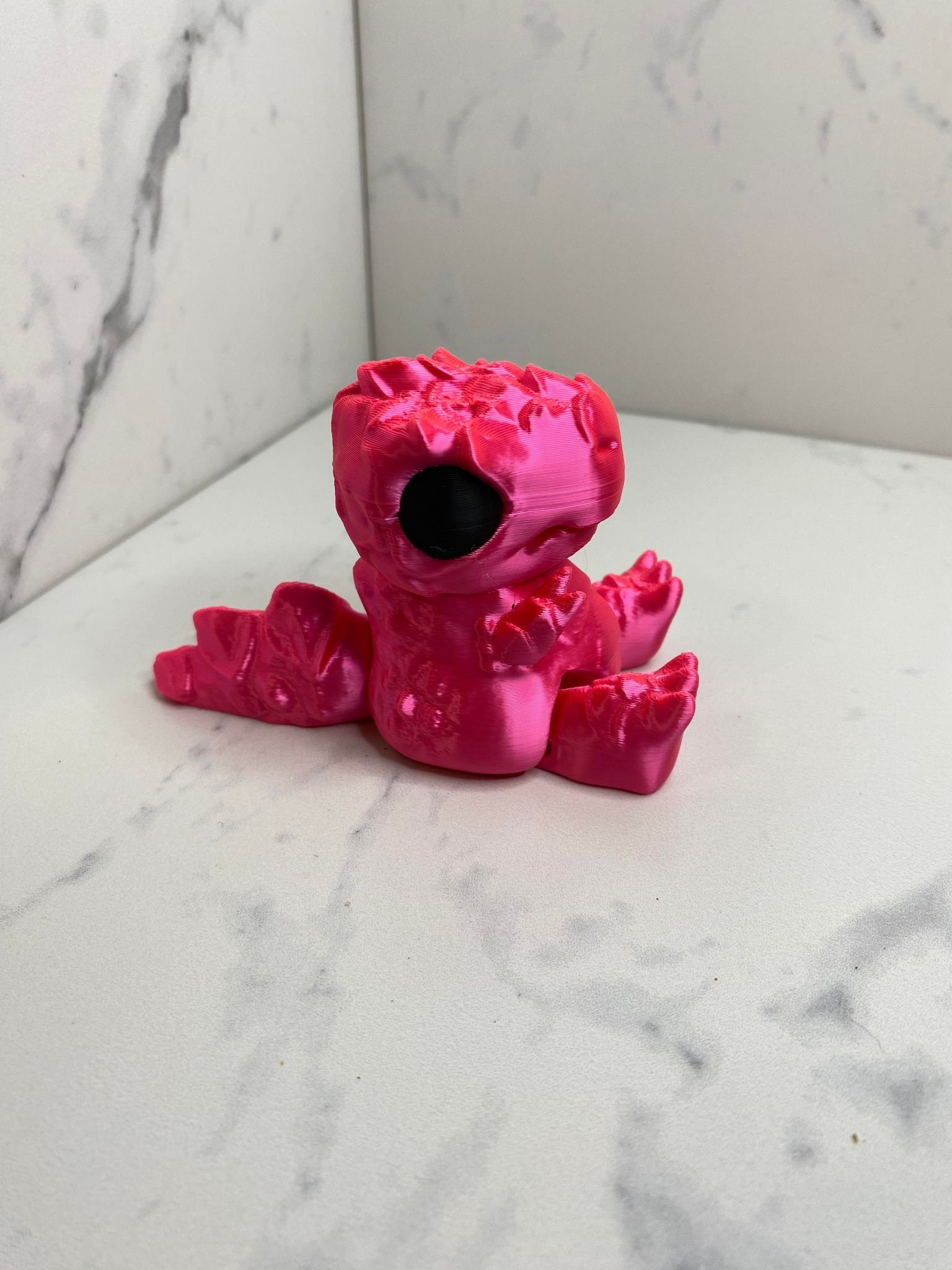 3D Printed T-rex Hatchling With Articulating Legs and Tail Caution ...