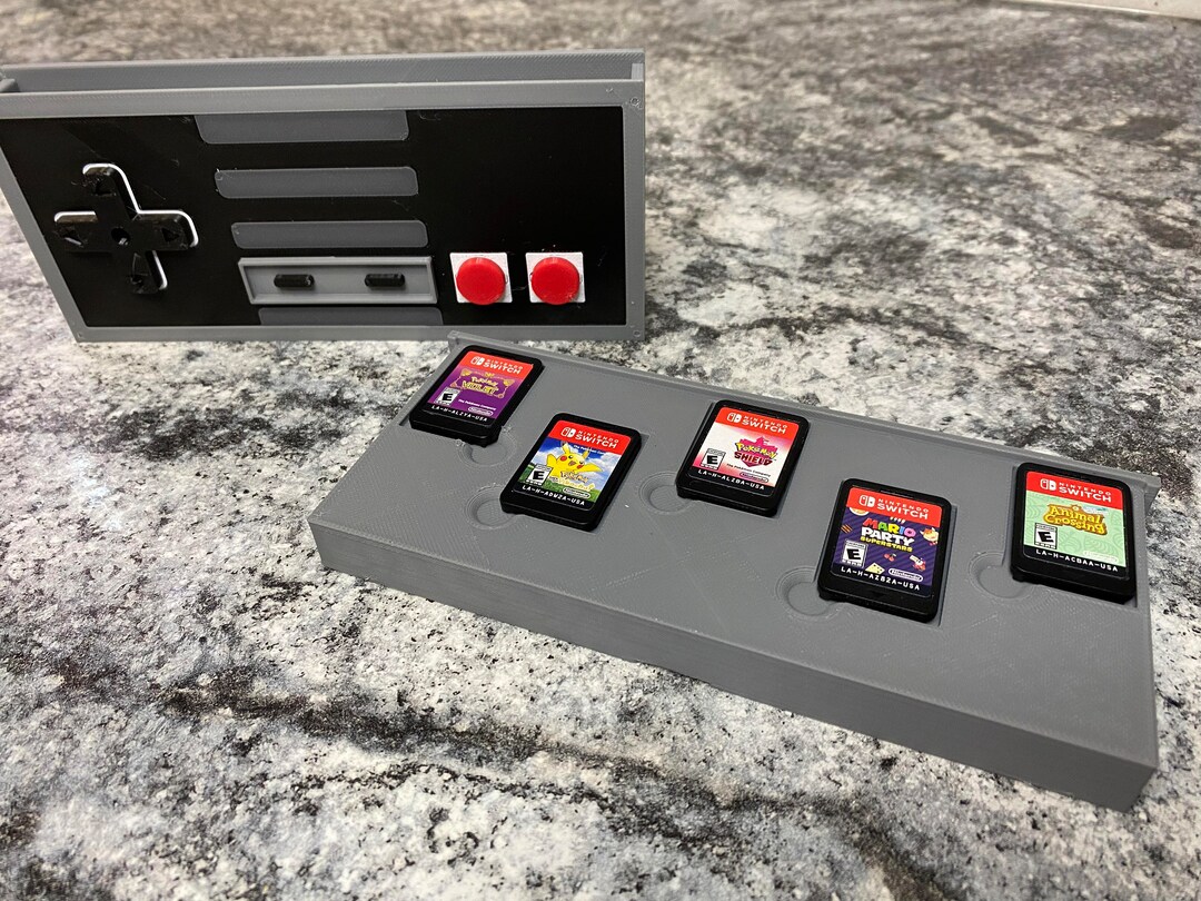 3d Printed Nintendo Switch NES Controller Game Cartridge Case, Mario ...