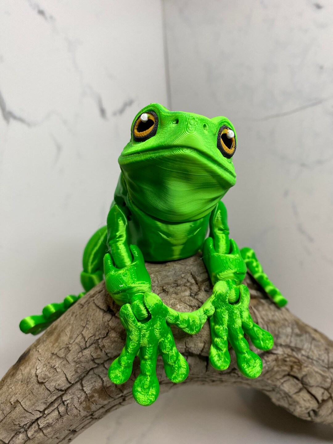 3D Printed Fully Articulating Frog Fidget/ Sensory Toy, Posable ...