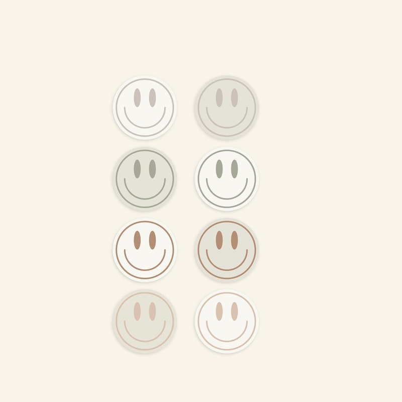 Neutral Stickers - Etsy