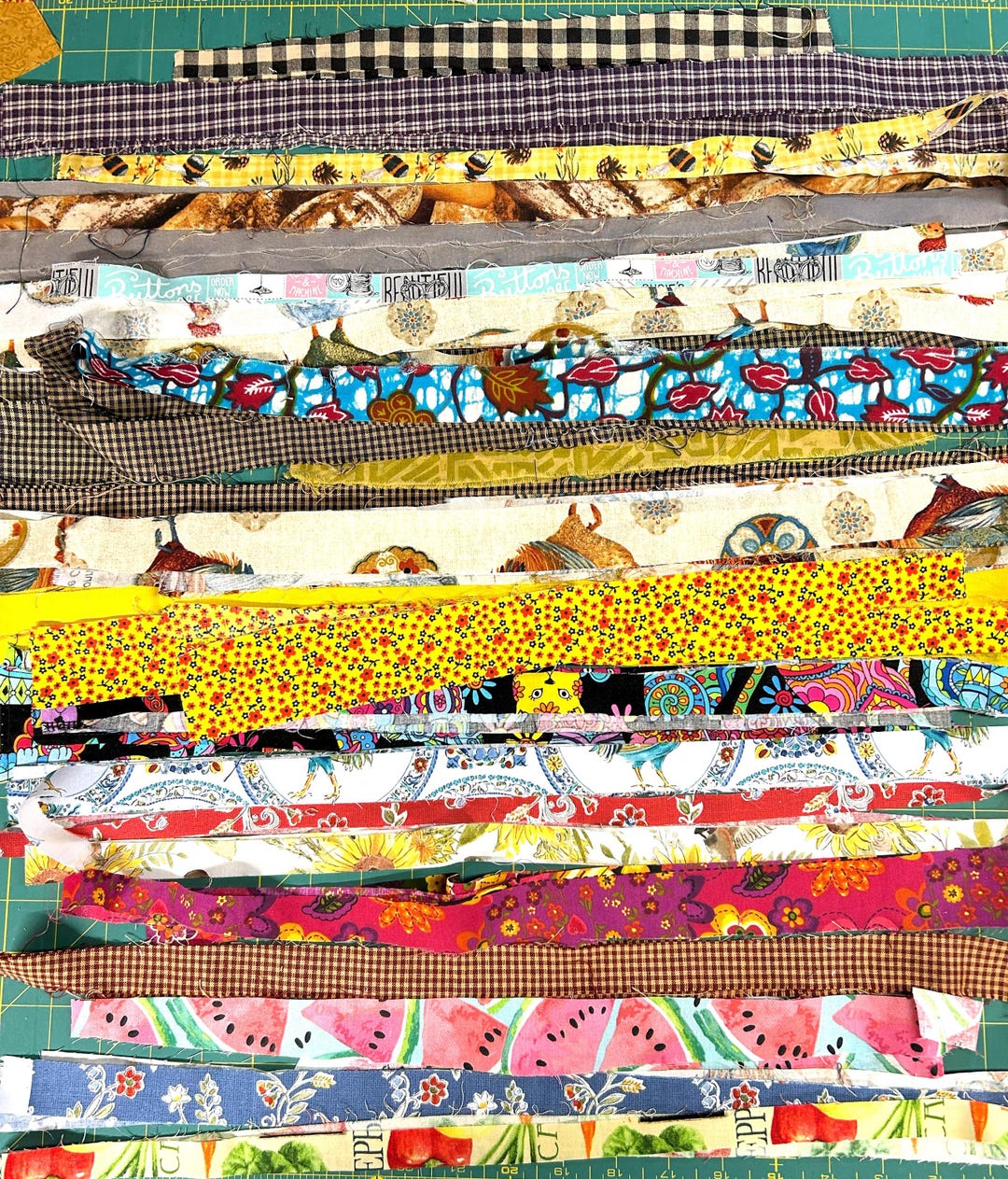 Scrap Fabric Strips, 7 Oz. Fabric Strips, Fabric Strips for Quilting ...