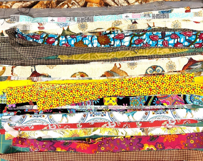 Scrap Fabric Strips, 7 Oz. Fabric Strips, Fabric Strips for Quilting ...